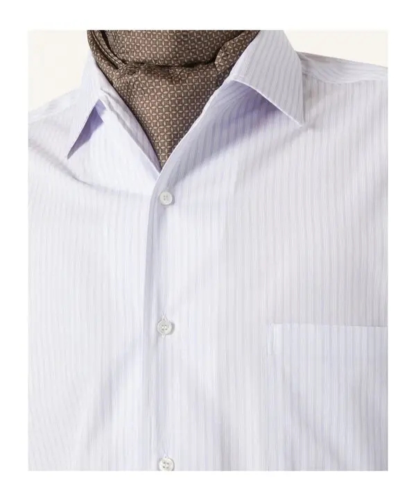 Loro Piana Striped Shirt - White Lilac Stripe | Editorialist